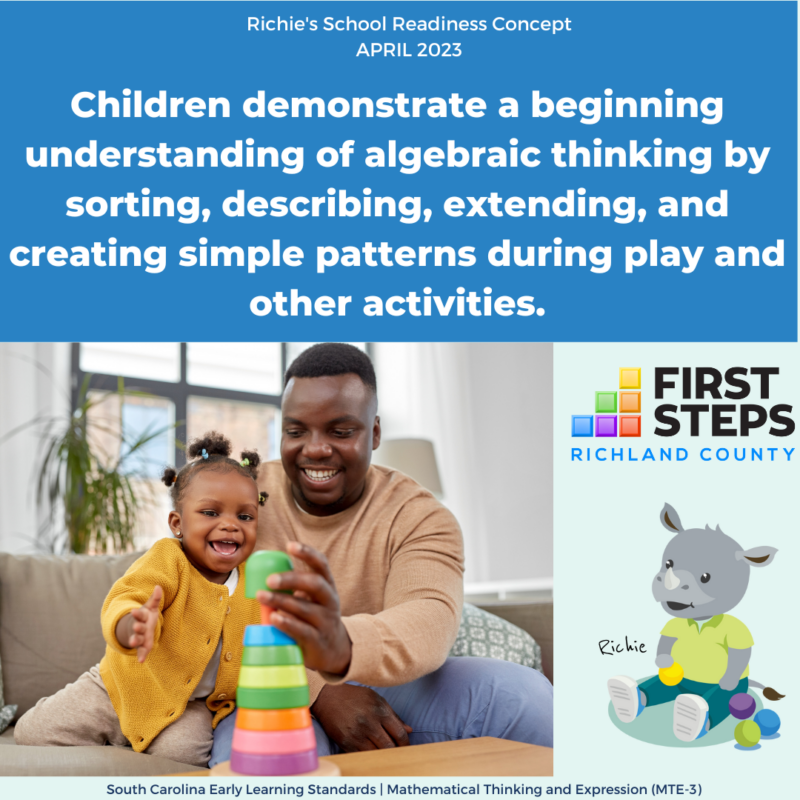 Algebraic Thinking: April's School Readiness Concept | Richland County First Steps to School ...